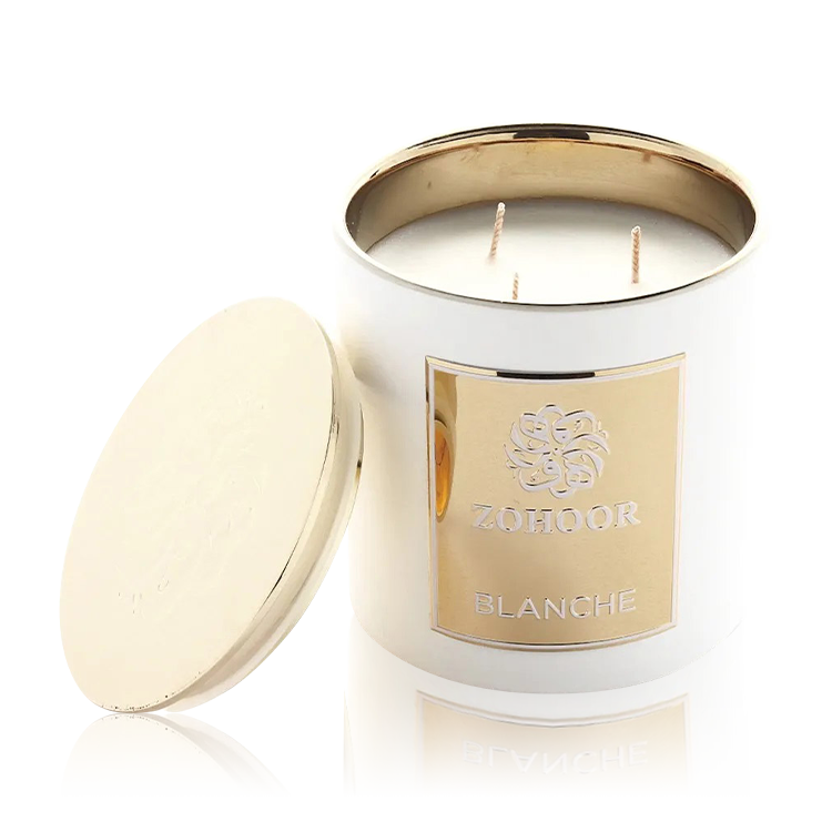 Zohoor Blanche 3-Wick Scented Candle - 450 gm