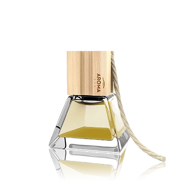 Aroma Prestige Wood Gold Card Jar Car Refresher