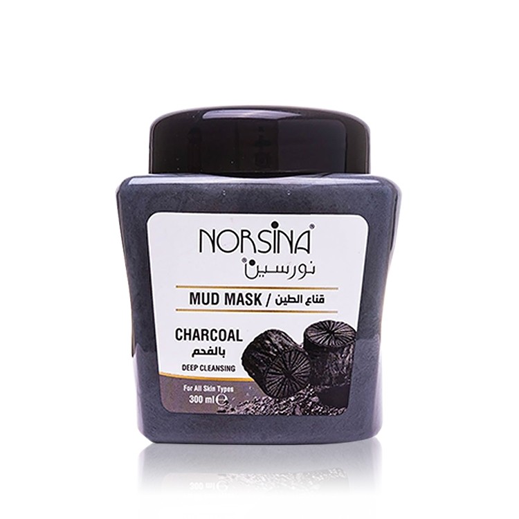 Norsina Mud Mask Charcoal - 300 ml