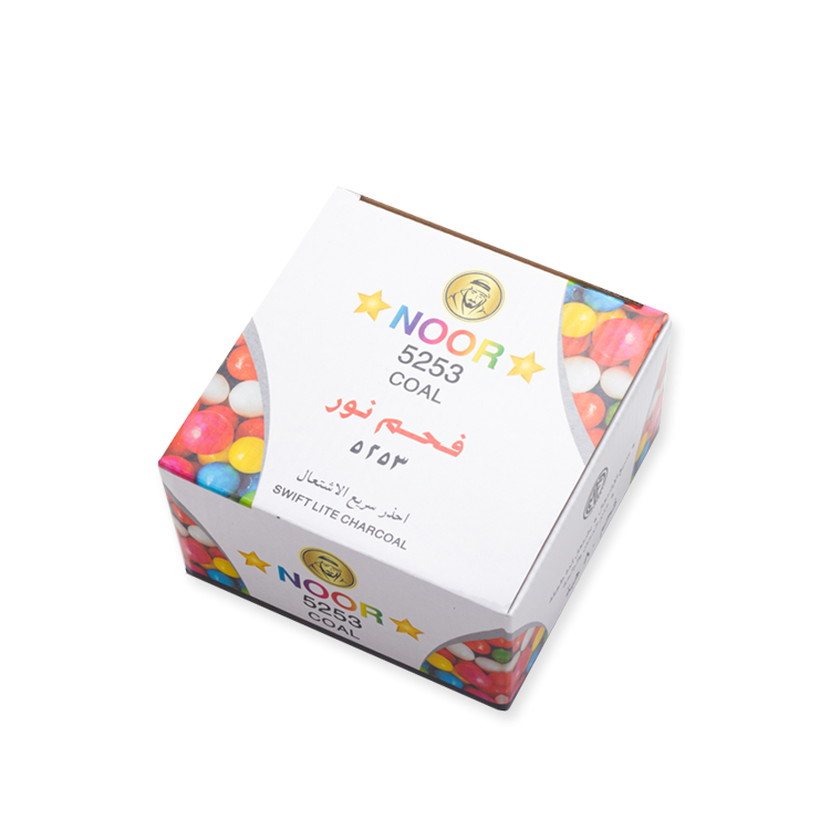 Noor Colored Coal Box - 80 Pcs