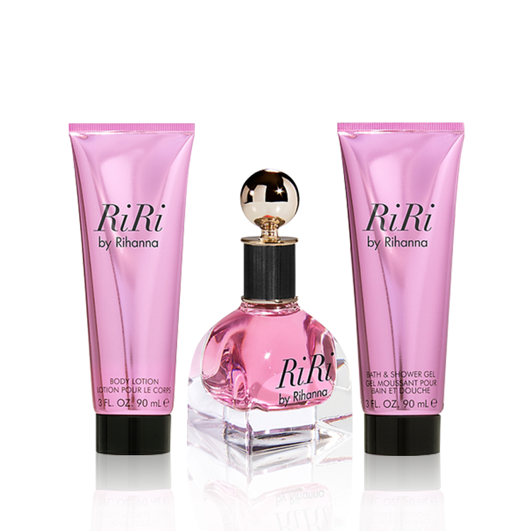 Rihanna Riri Gift Set (EDP 100 ml + Body Lotion 90 ml + Bath & Shower ...